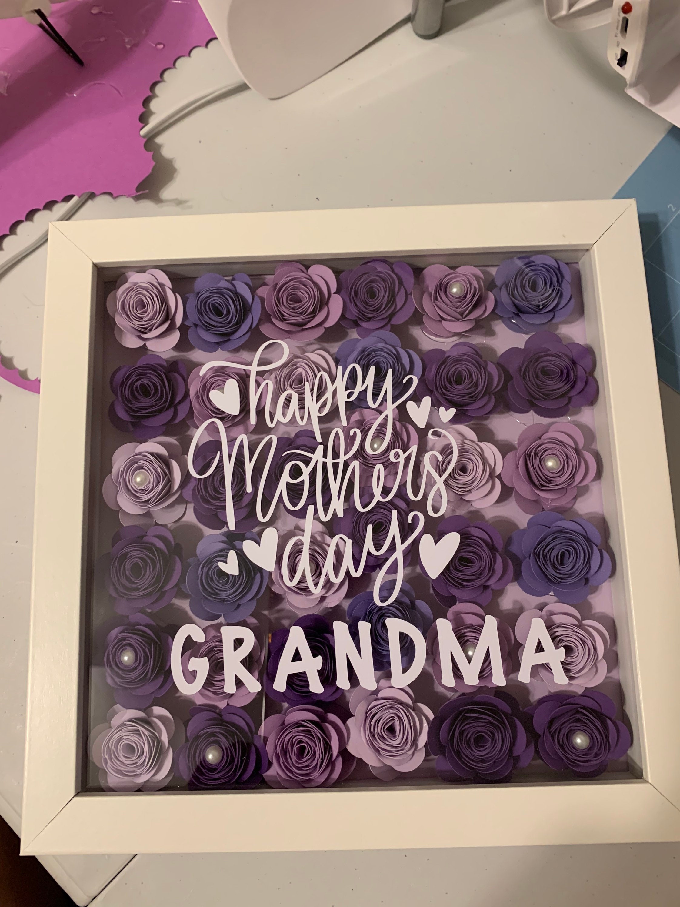 Rose Shadow Box - Etsy