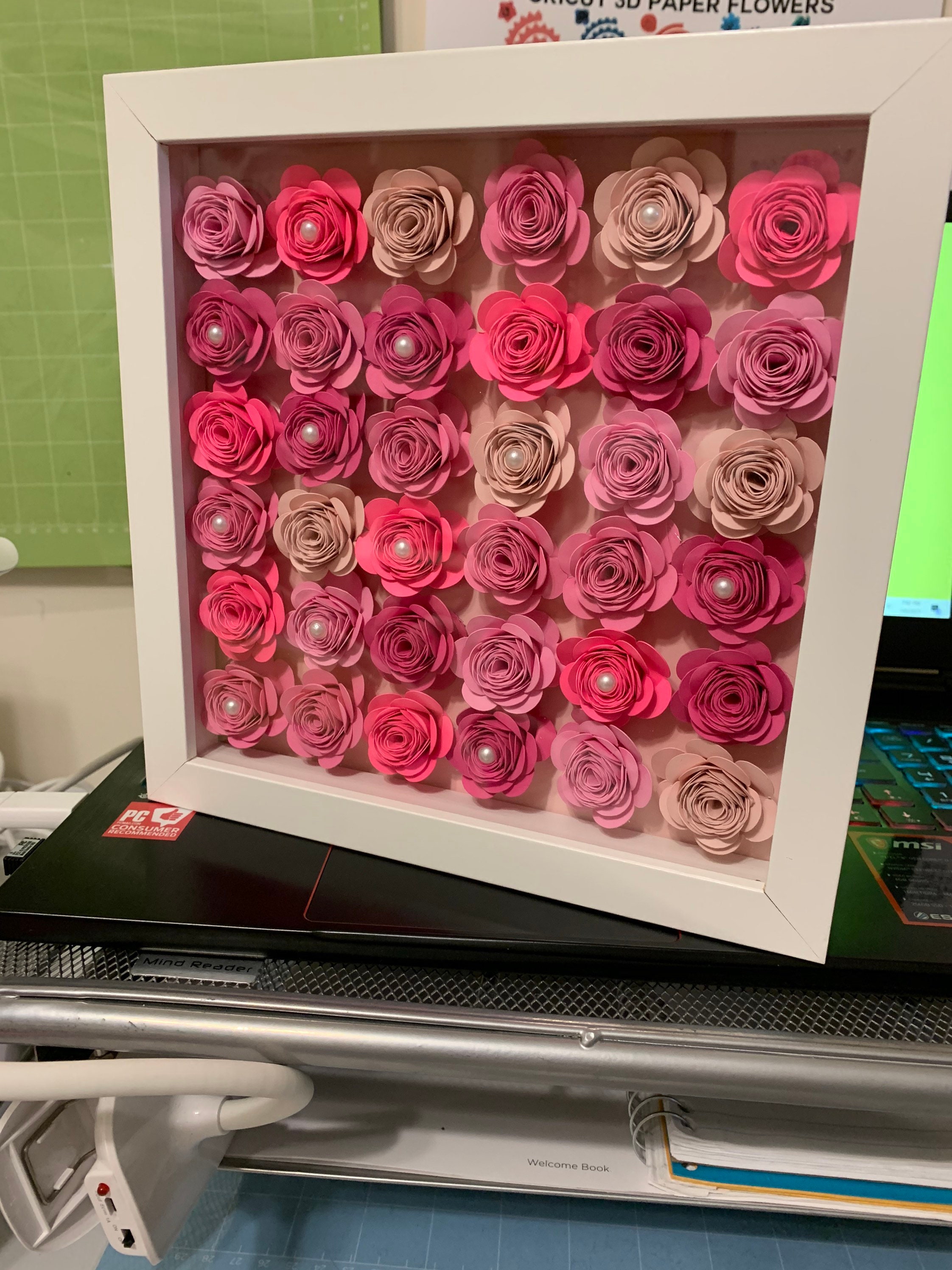 Rose Shadow Box - Etsy