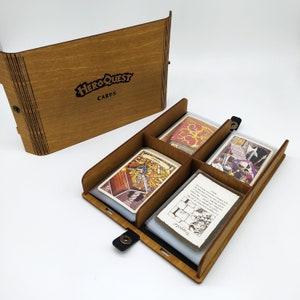 Heroquest Cards Holder Wooden Box for NEW 2021 and OLD 1990 Versions ...