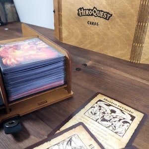 Heroquest Cards Holder Wooden Box for NEW 2021 and OLD 1990 Versions ...