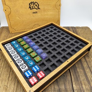Heroquest Wooden Dice Box for 60 or 80 Dice and Dice Tray. Perfect for ...