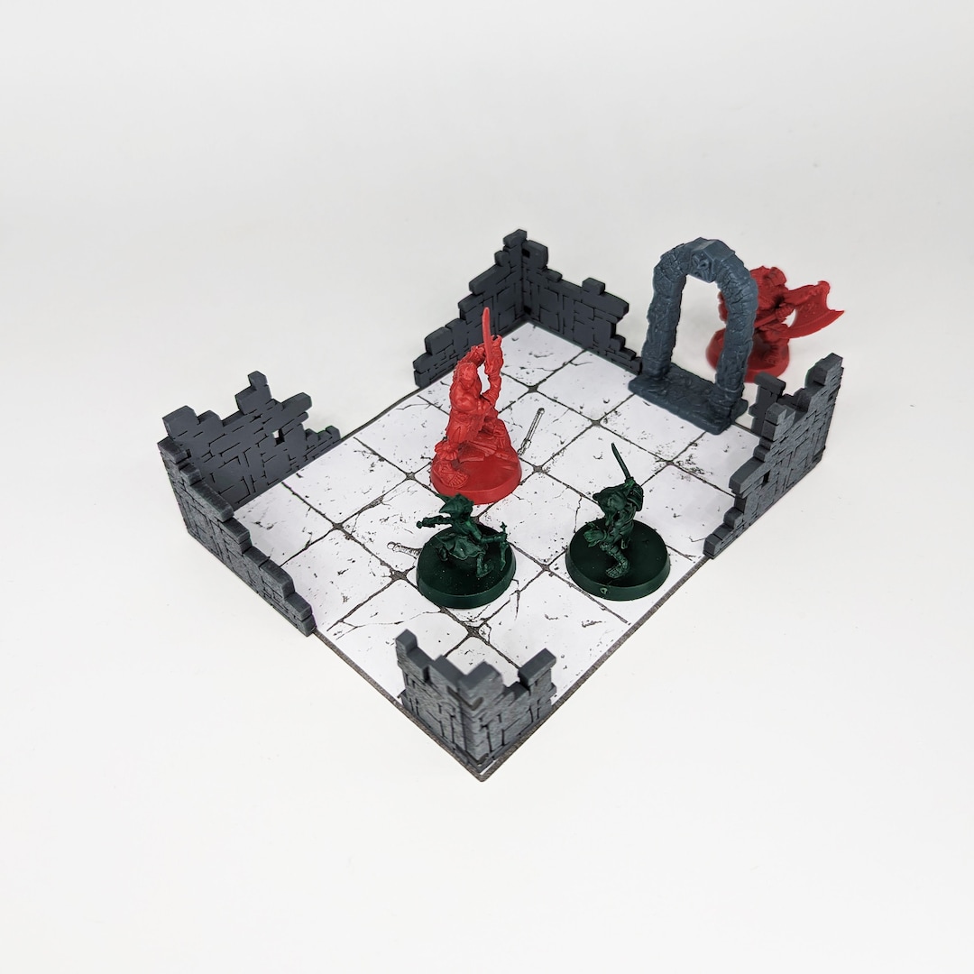 Set of 12 Magnetic Corner Walls for Heroquest, Dungeon Crawler, Role ...