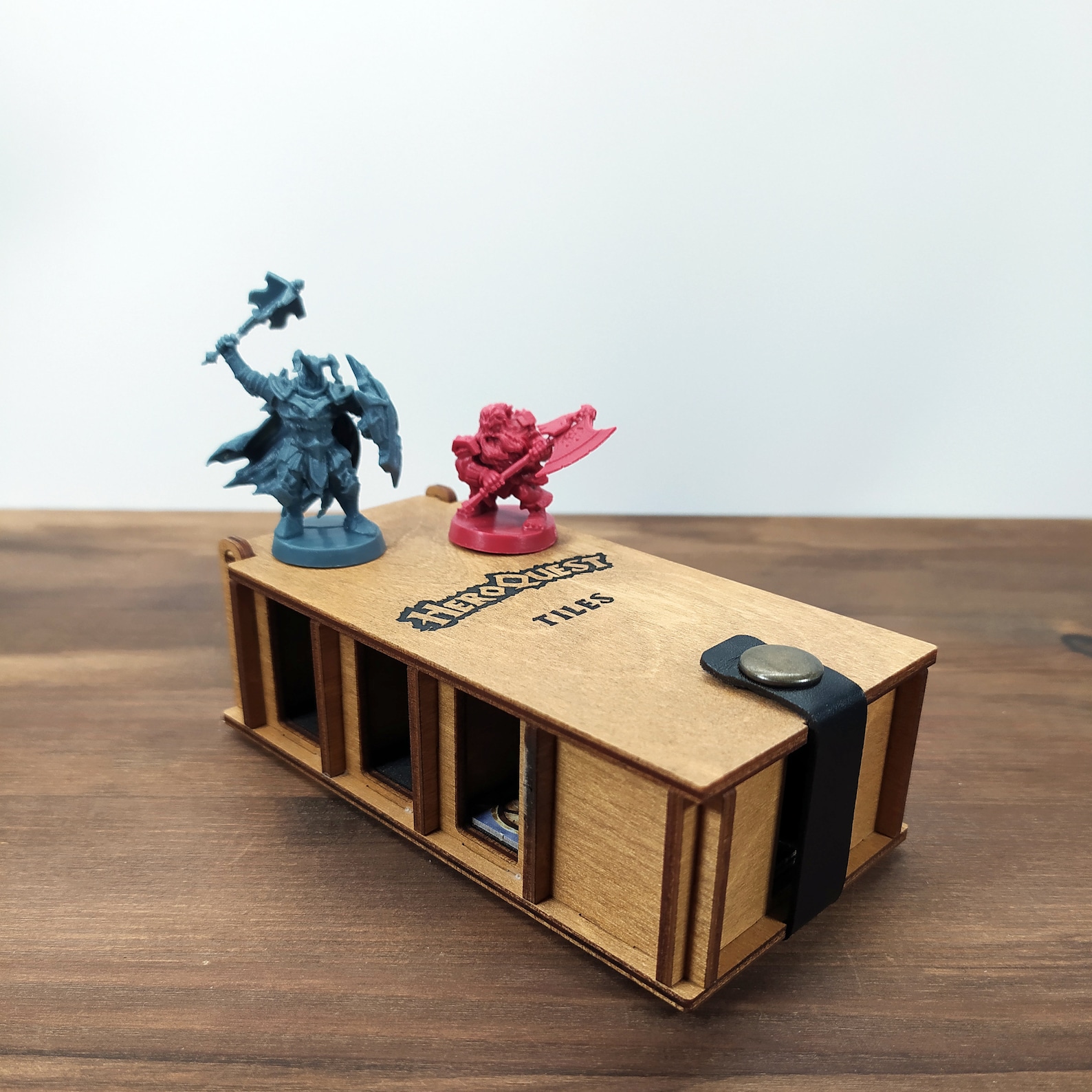 Heroquest 2021 Tiles Holder Organizer in Wood and Leather - Etsy