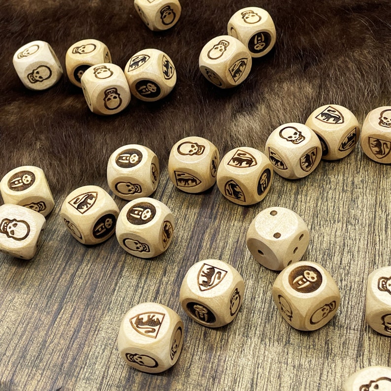 Heroquest Wooden Combat Dice Movement Dice - Etsy