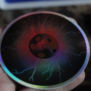 Plasma Ball Holographic Sticker - Etsy