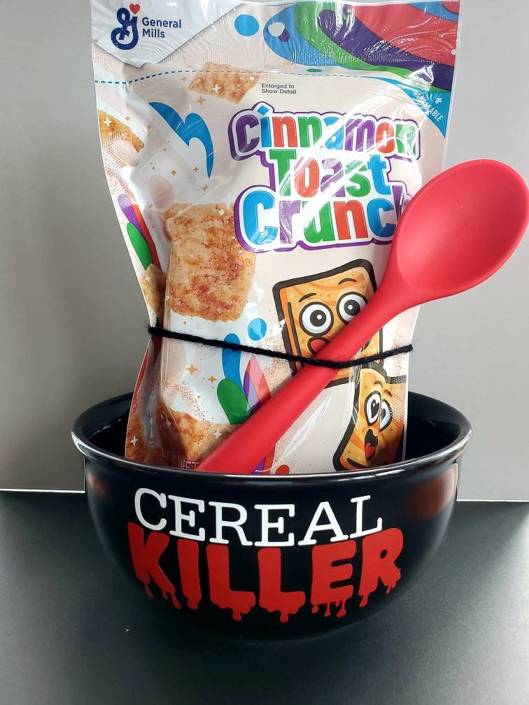 Cereal Killer Bowl Set, True Crime Fans, Cereal Lovers, Cereal Killa ...
