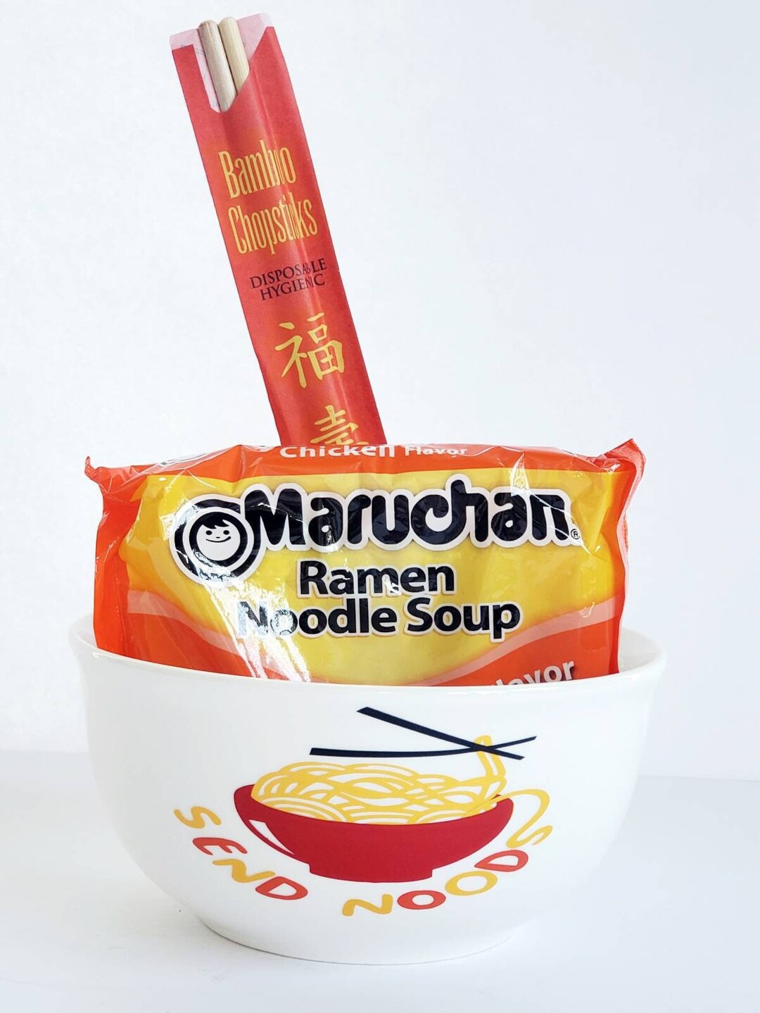 Send Noods Ramen Bowl Set, Funny Noodle Lover Gift - Etsy