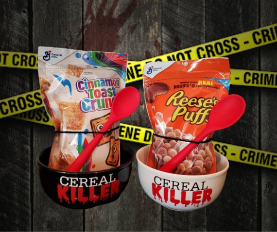 Cereal Killer Bowl Set True Crime Fans Cereal Lovers Cereal - Etsy