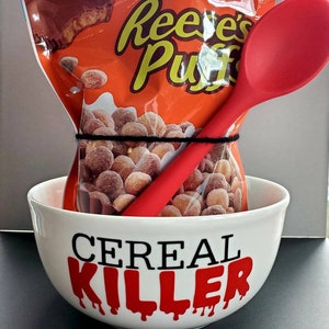 Cereal Killer Bowl Set, True Crime Fans, Cereal Lovers, Cereal Killa ...