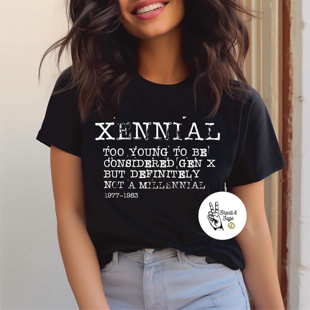 Xennial (white Ink) - Etsy