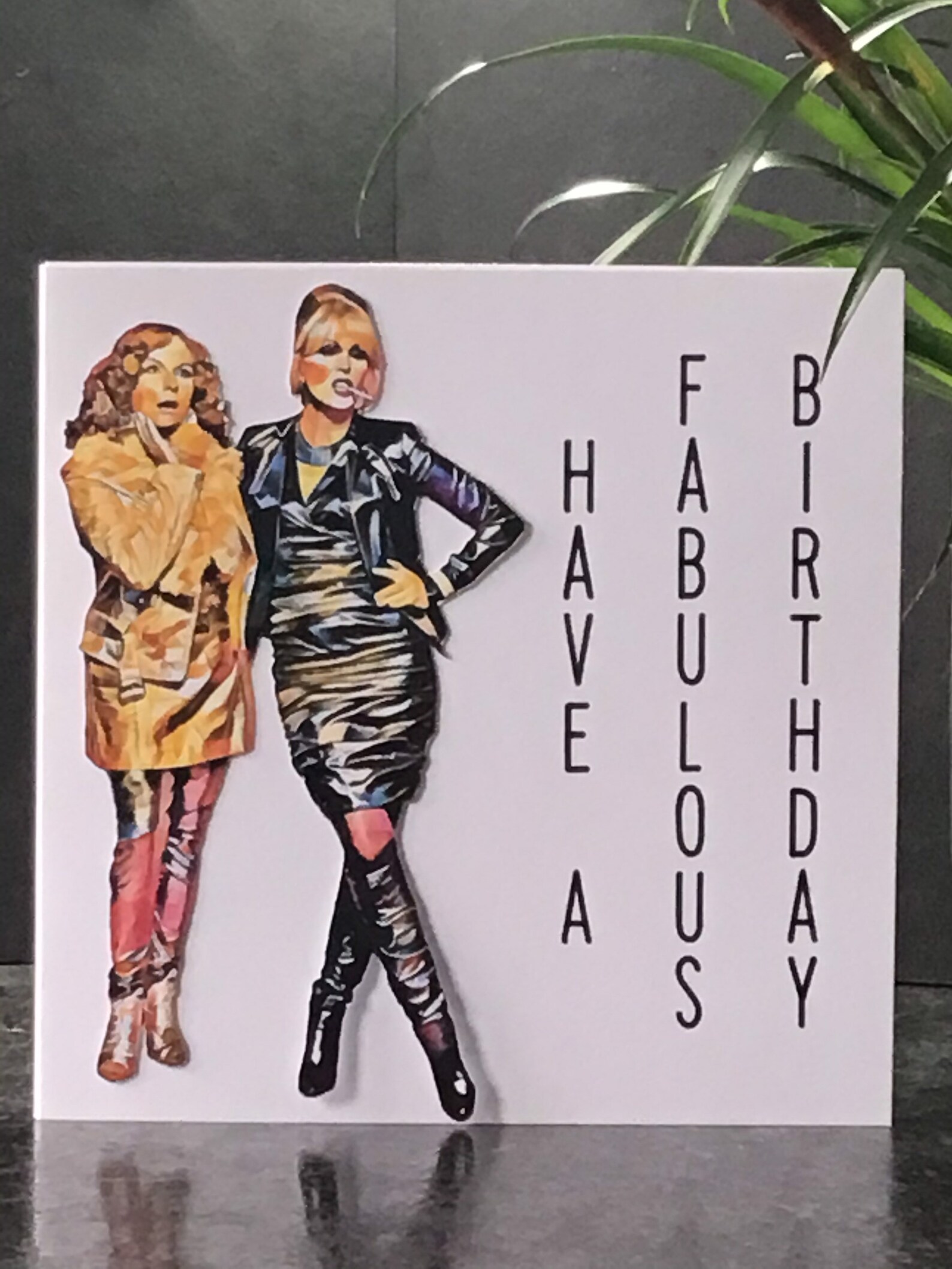 Personalised Absolutely Fabulous Patsy Eddie Birthday Card - Etsy UK
