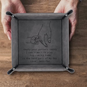 Valet Tray for Dad, Father's Day Gift, New Dad, Catch All Table Tray ...