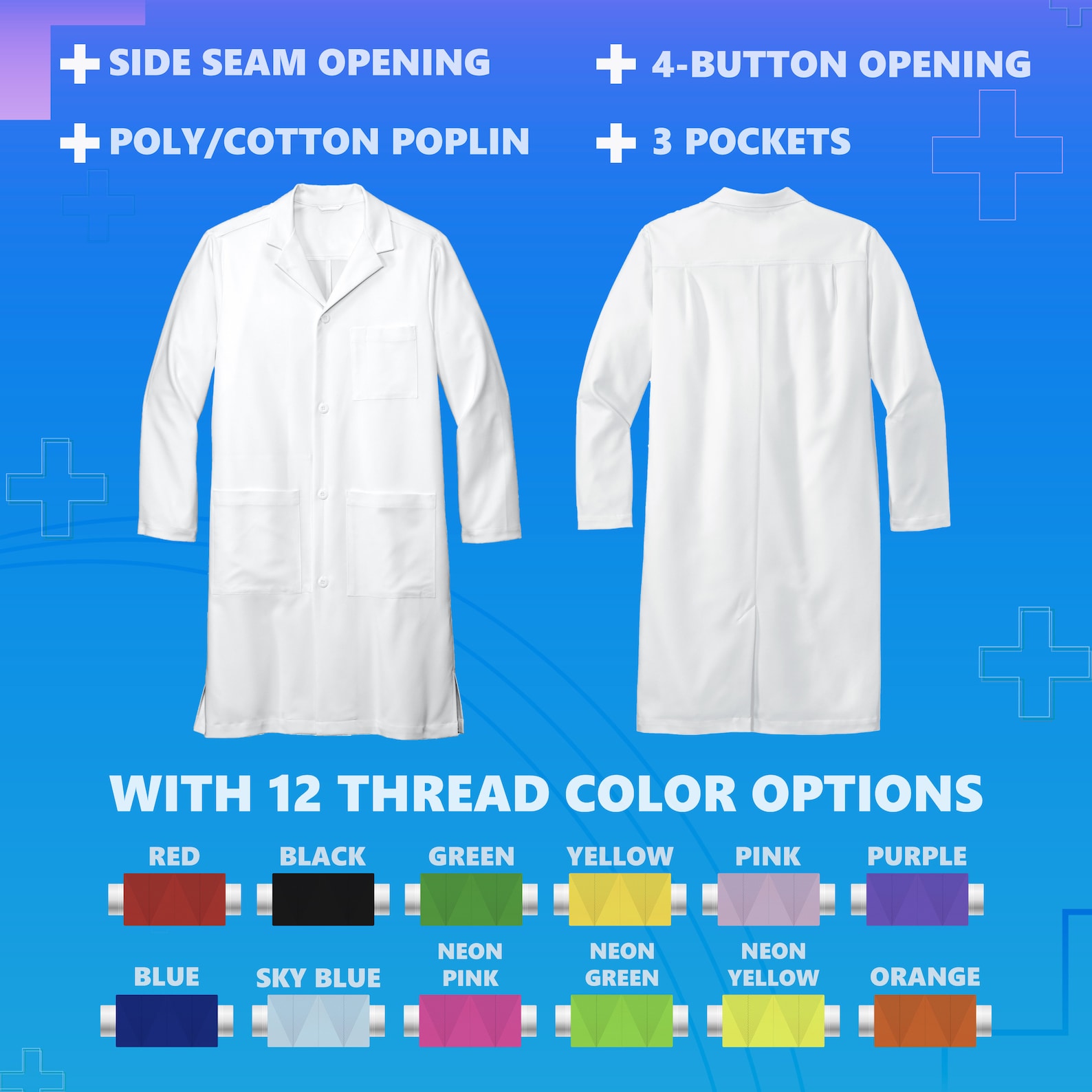 Custom Lab Coat Embroidered Medical Lab Coat Personalized | Etsy