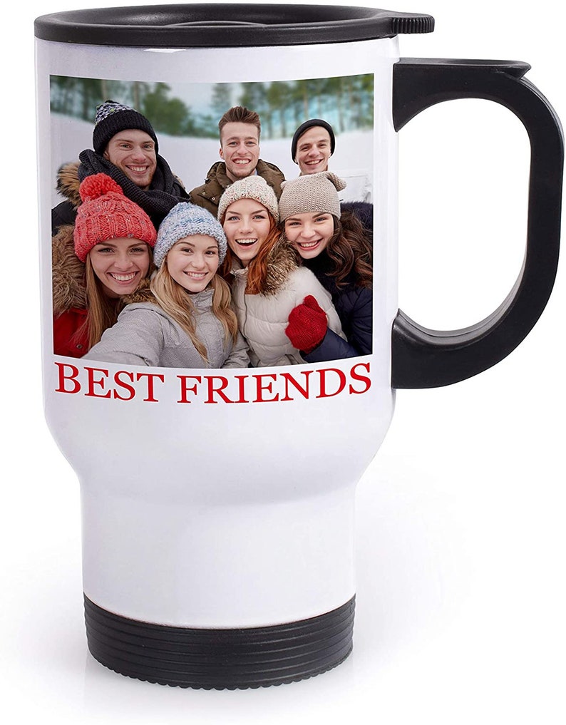 Personalized Photo Travel Mug With Handle Custom Coffee - Etsy