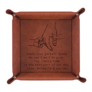 Valet Tray for Dad, Father's Day Gift, New Dad, Catch All Table Tray ...