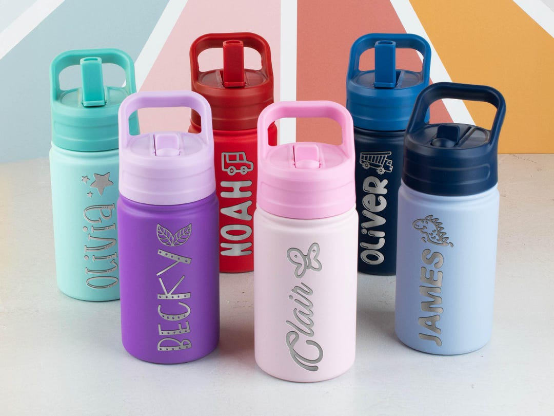 Personalized Kid Water Bottle, Back to School Gifts for Kids Bottle ...