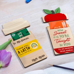 Teacher Gift Card Holder, Teacher Gift, Teacher Appreciation Week ...