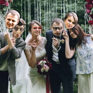 Custom Bachelorette Party Decor Big Head Face Cutouts, Heads on a Stick ...