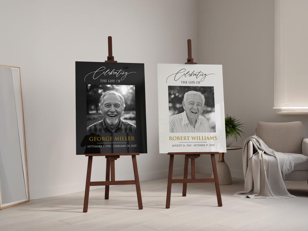 Custom Funeral Welcome Sign, Memorial Welcome Sign, Personalized ...