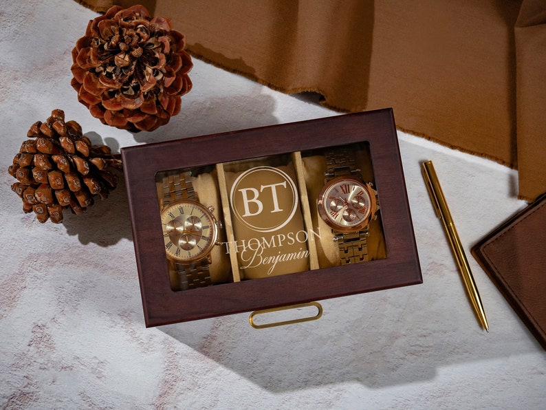 Watch Box Personalized, Anniversary Gift for Him, Watch Case for Men ...