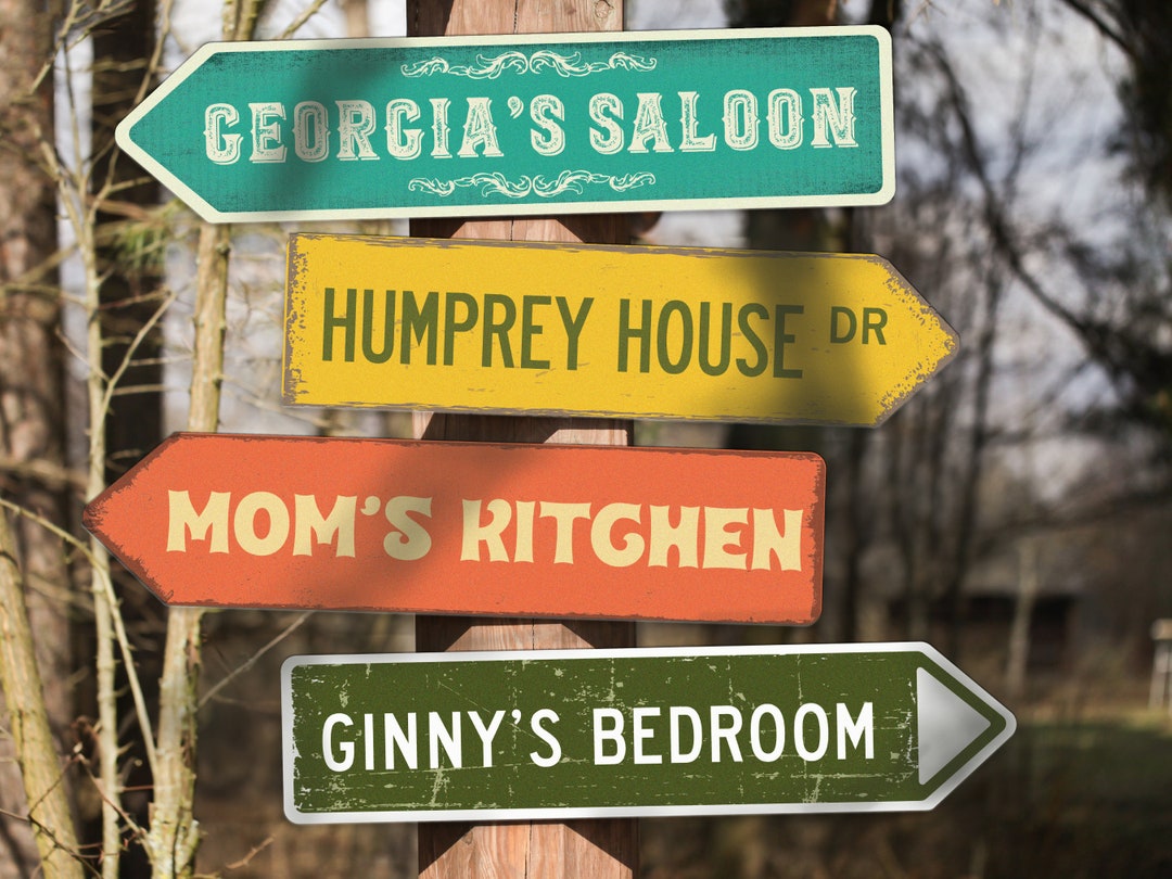 Custom Street Sign, Metal Street Sign, Personalized Street Sign, Make ...