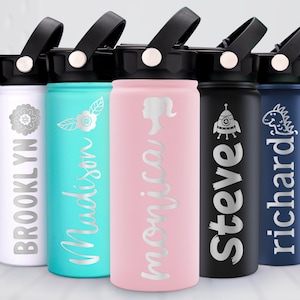 Personalized Kid Water Bottle, Back to School Gifts for Kids, Custom ...
