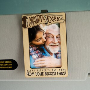 Car Visor Clip, Personalized Picture Frame, Father's Day Gift, Custom ...