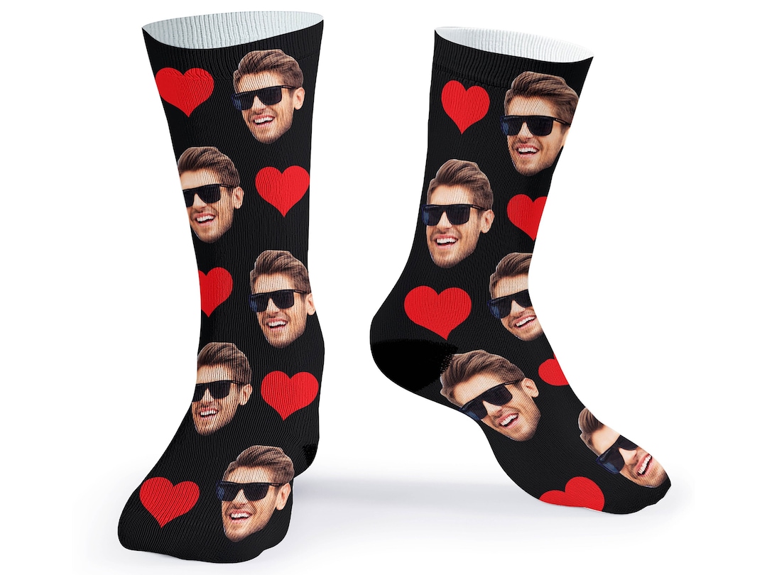 Customized Face Socks, Put Any Faces on Socks, Custom Sock With Text ...