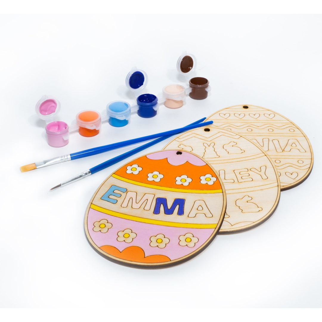 Personalized Easter Egg Paint Kit, Easter Craft Kit, DIY Easter Craft ...