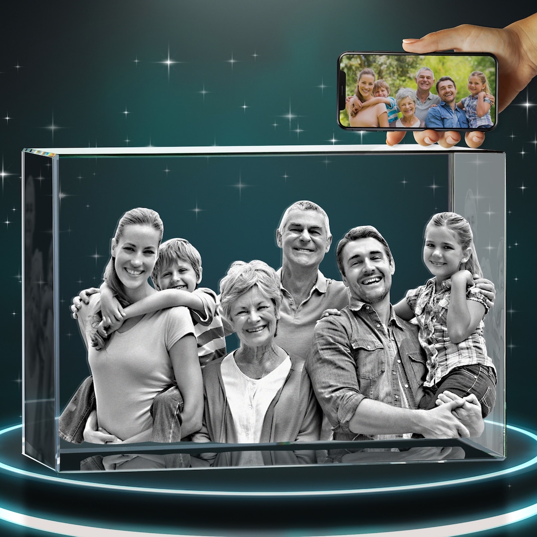 3D Crystal Photo, 3D Crystal Photo With Light, Crystal Picture, 3D ...