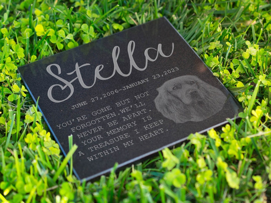 Pet Memorial Stone, Pet Memorial Gift, Dog Headstone, Dog Memorial, Pet ...