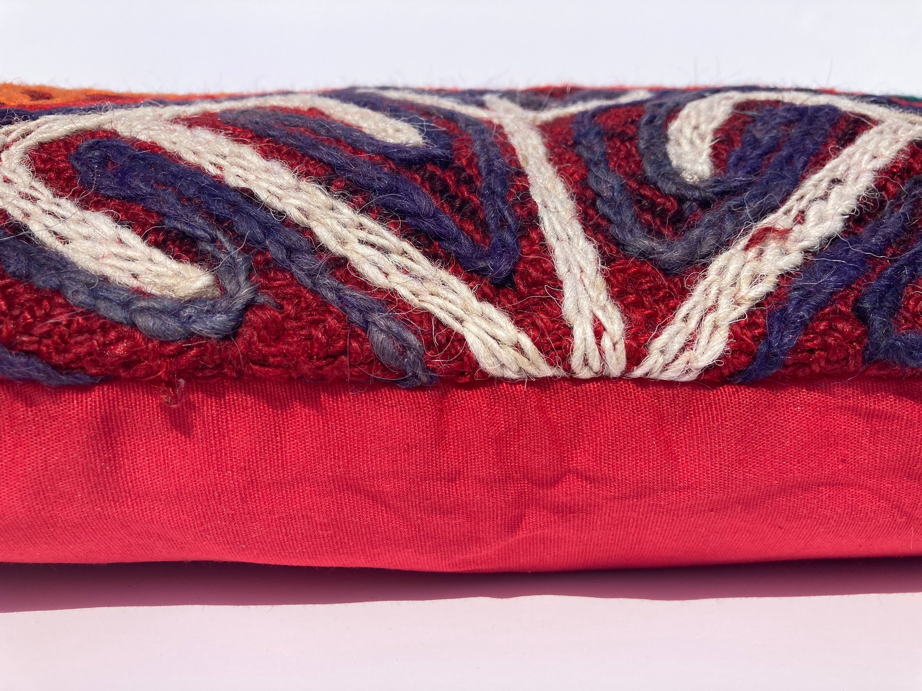 Vintage Iraqi Embroidered Wool Cushion Cover 65cm x 40cm | Etsy