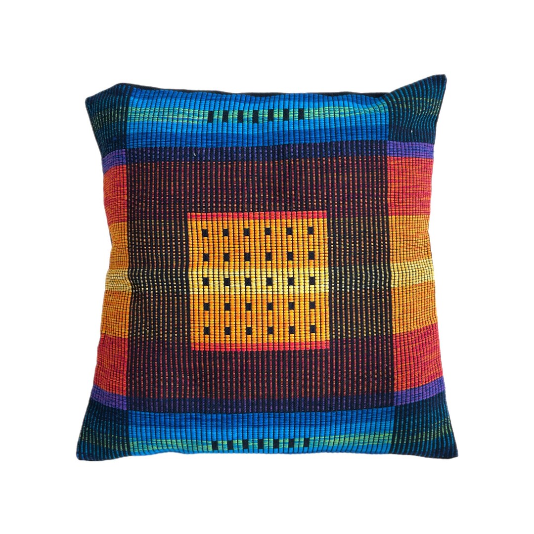 Sri Lankan Dumbara Pillow Cover | Indigenous Thalagune Hand-woven ...