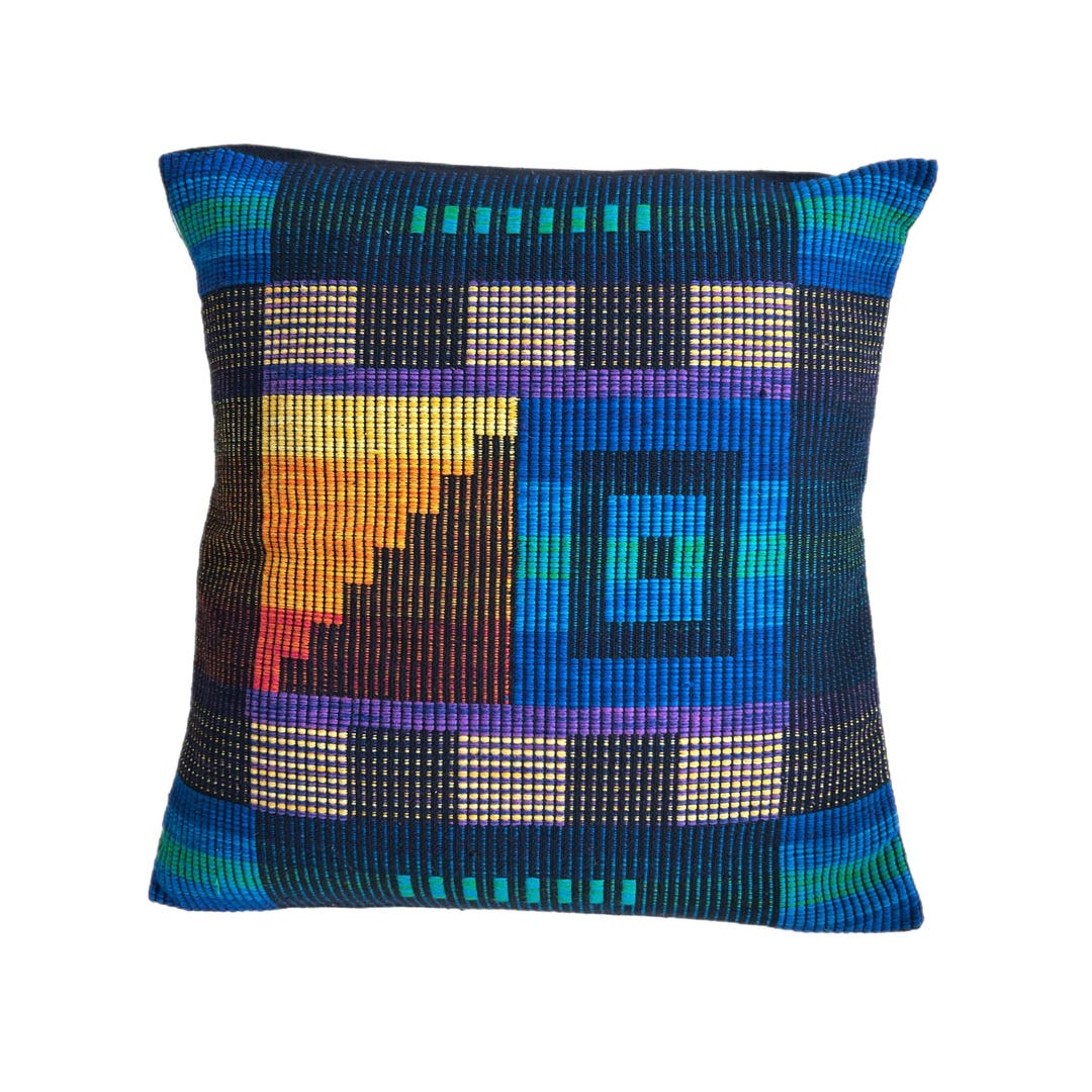 Sri Lankan Dumbara Pillow Cover | Indigenous Thalagune Hand-woven ...
