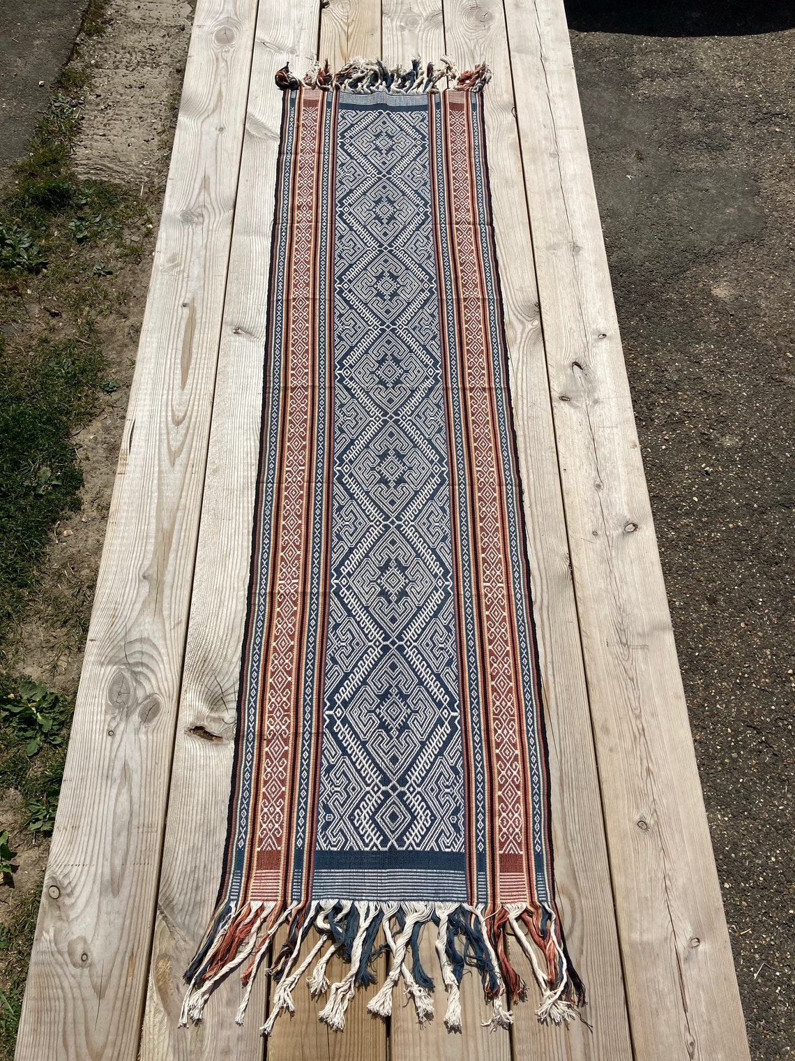 Indonesian Sumba Pahikung Handwoven Table / Bed Runner 147cm - Etsy UK