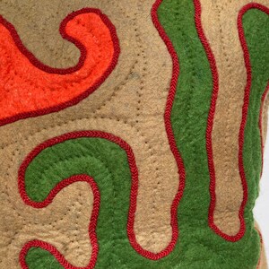 Shyrdak Traditional Kyrgyz Handmade Cushion Cover Wool Felt 50cm X 50cm ...