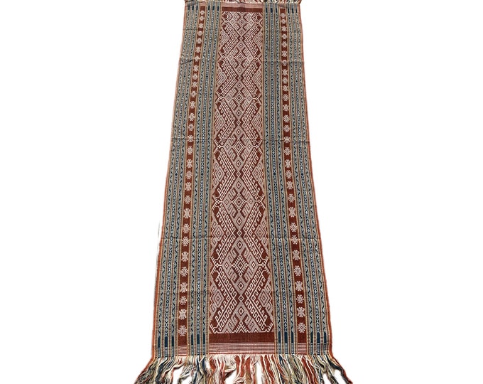 Indonesian Sumba Pahikung Handwoven Table / Bed Runner, 147cm X 49cm ...