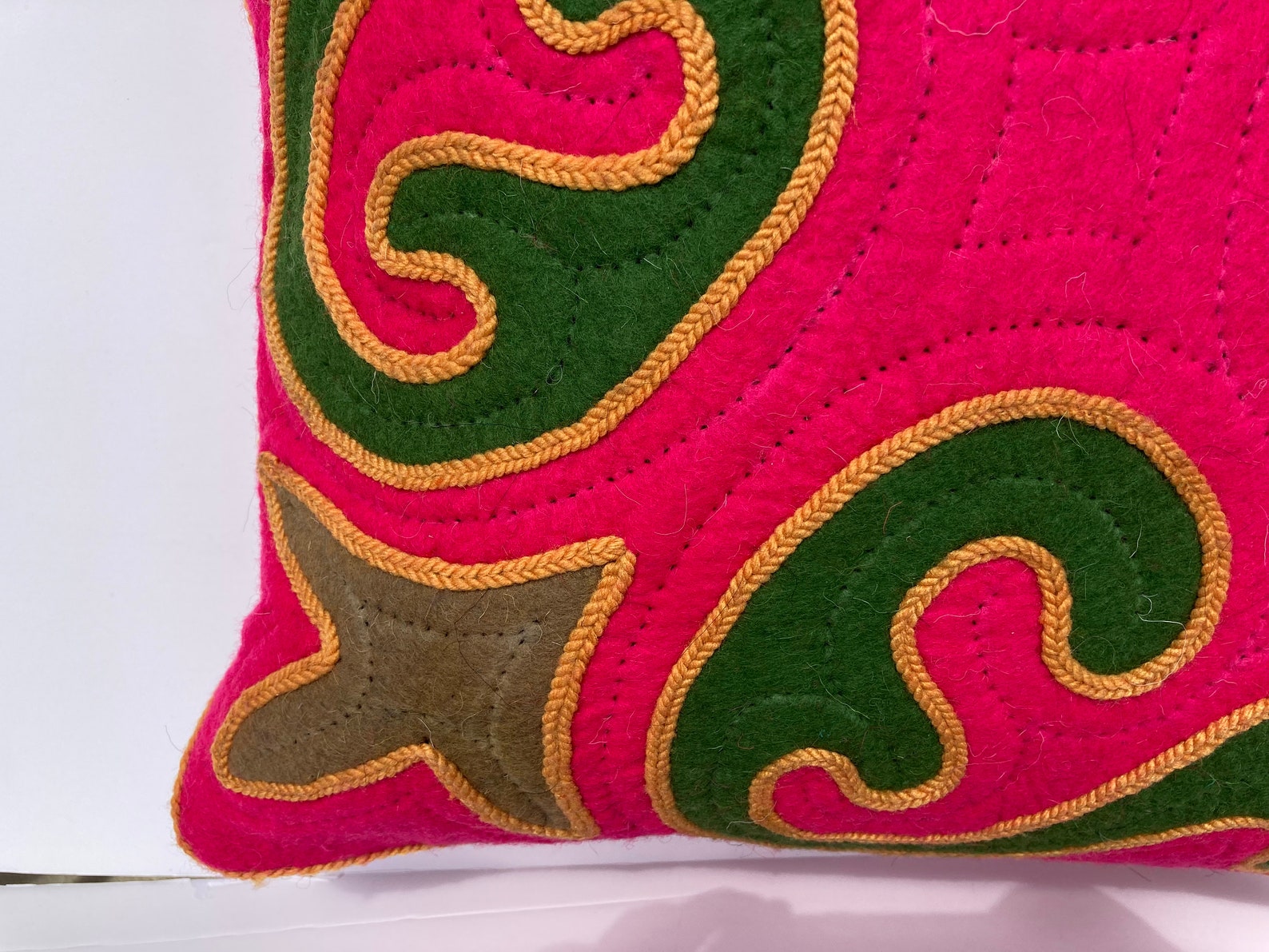 Shyrdak Nomadic Kyrgyz Handmade Traditional Felt Cushion | Etsy