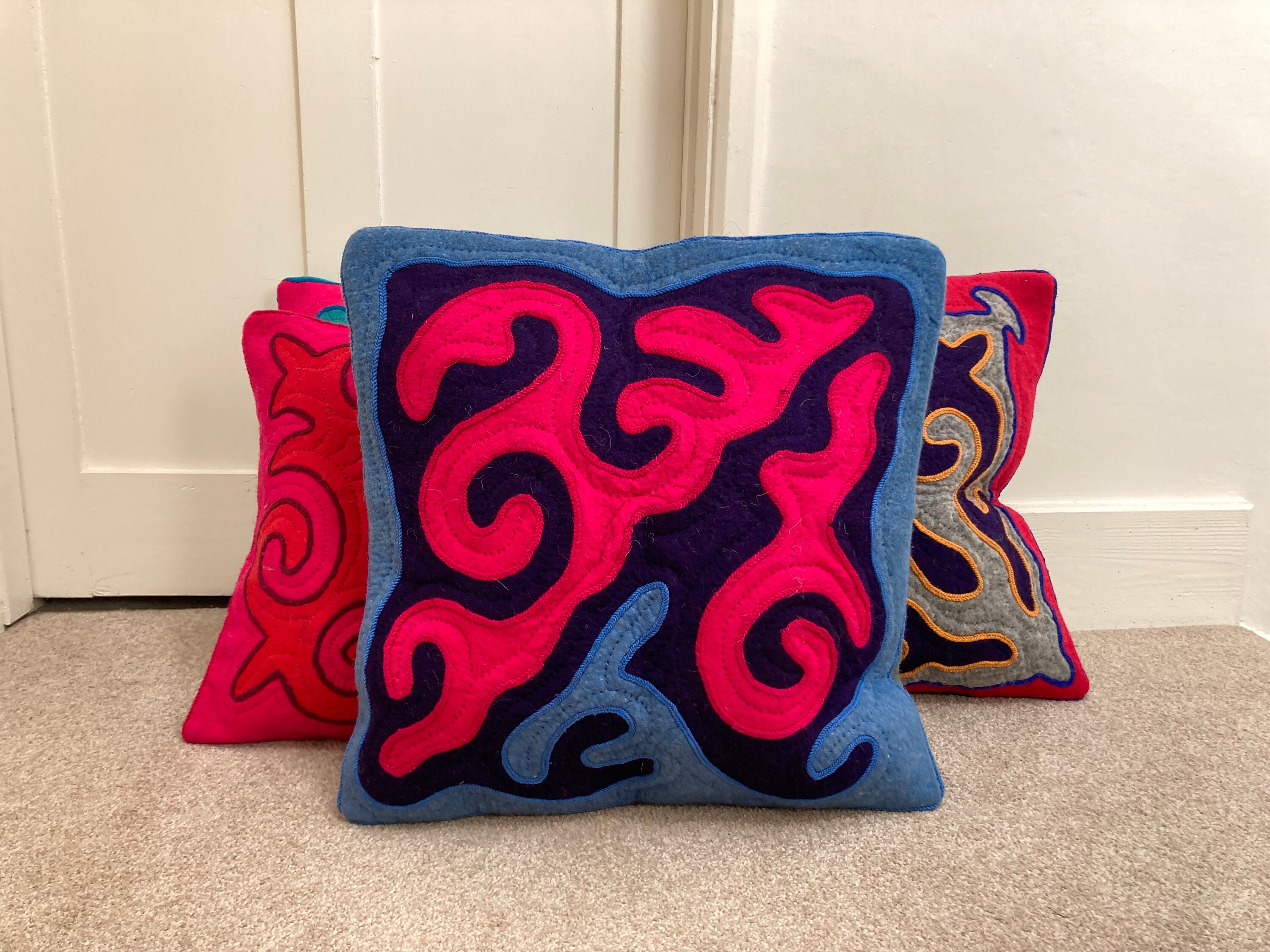 Shyrdak Kyrgyzstan Handmade Traditional Cushion Cover Dyed | Etsy