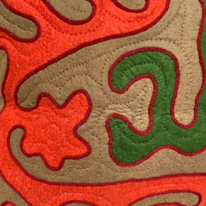 Shyrdak Traditional Kyrgyz Handmade Cushion Cover Wool Felt 50cm X 50cm ...