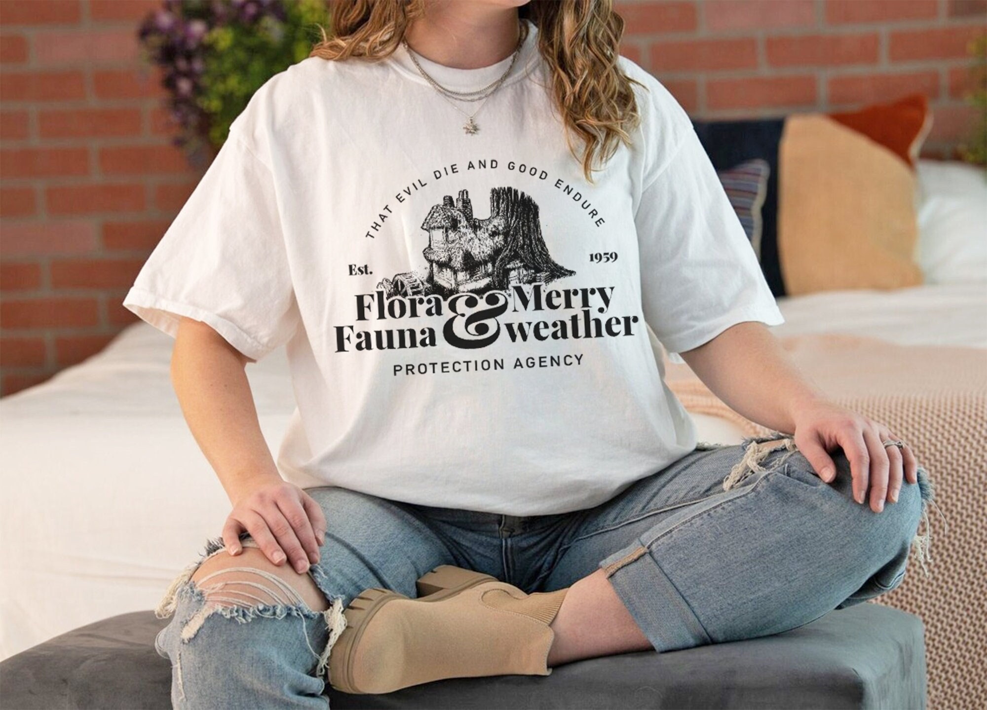 Sleeping Beauty Shirt: Flora Fauna Merryweather Tee - Comfort Colors - Etsy