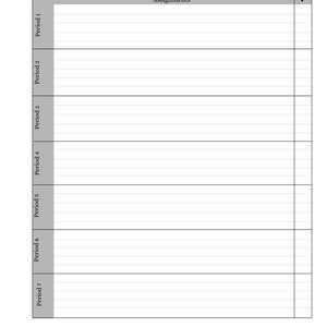 Middle School Student Planner Pages/high School Student Planner Pages ...