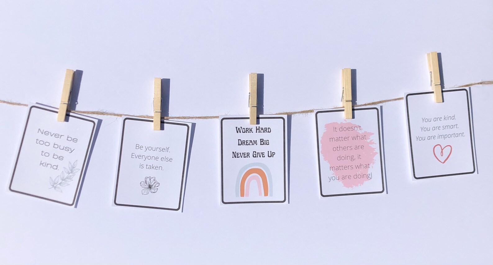 Motivational Quote Cards//notecards for Teens//notecards for College ...