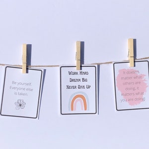 Motivational Quote Cards//notecards for Teens//notecards for College ...