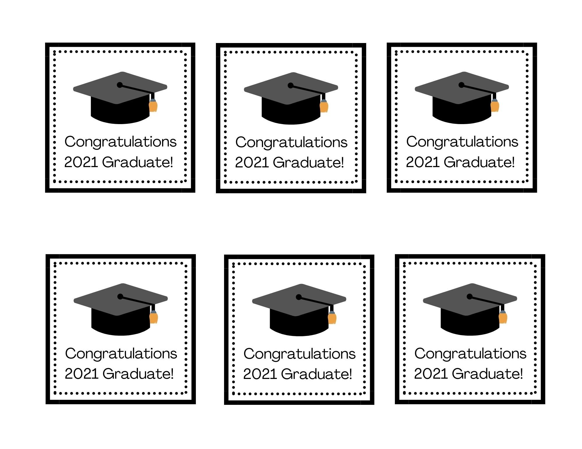 Printable Graduation Tag/graduation Party Gift Tag/party Gift Tag ...