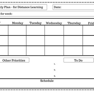 Printable Student Organizer, Middle School/high School Planner, Weekly ...