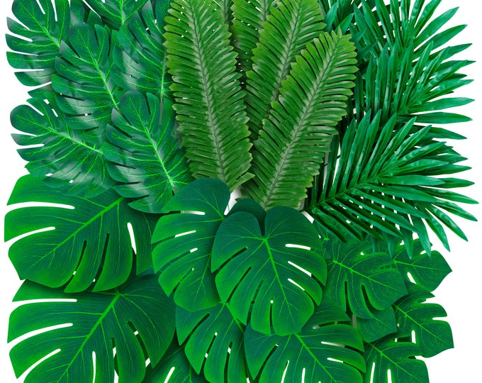 12 Palm Leaf Decorations, Luau, Tropical Party, Beach Theme Wedding ...