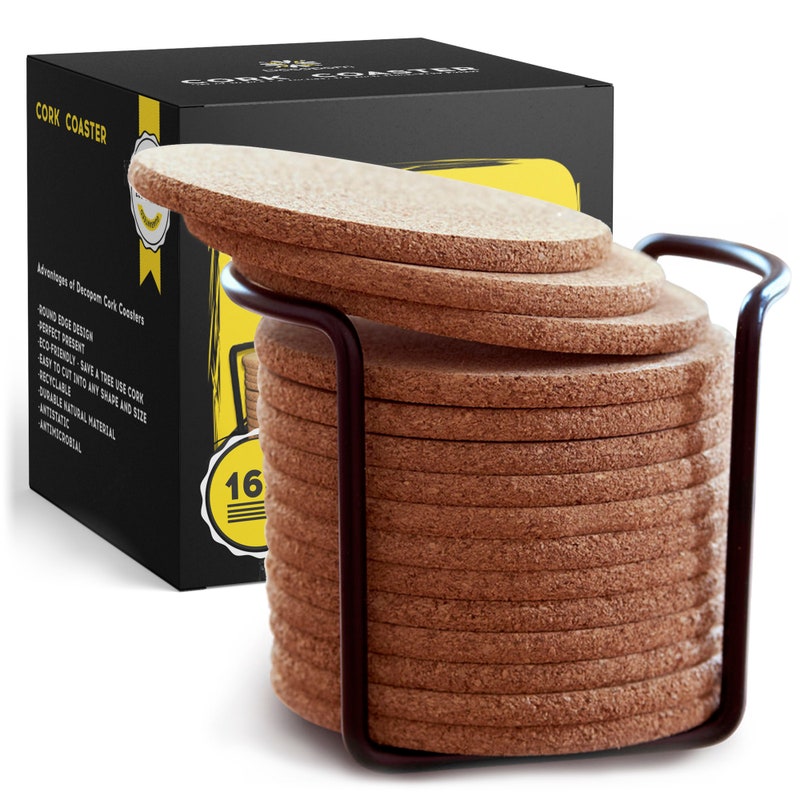 Plain Cork Coasters - Etsy