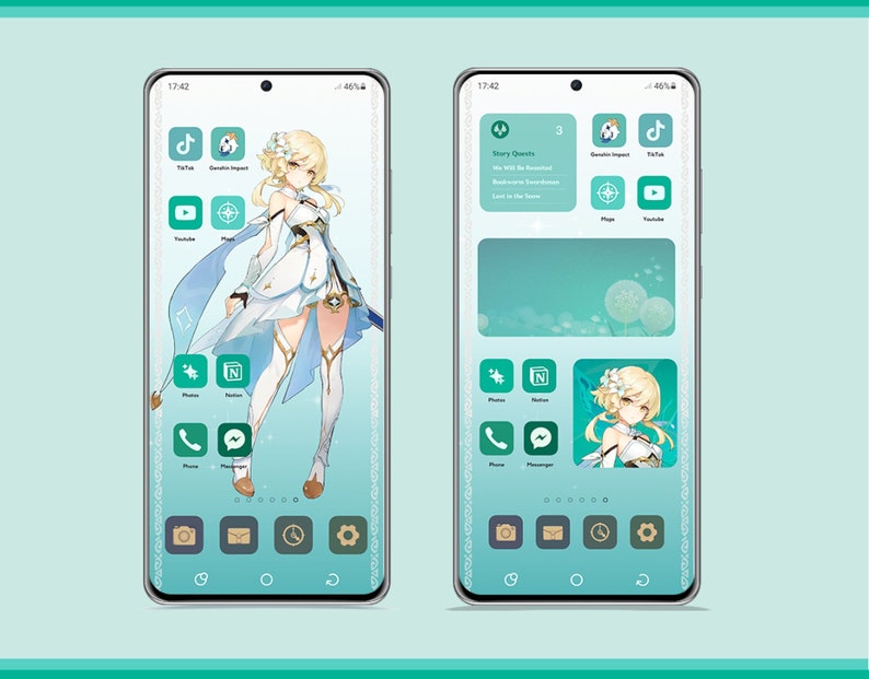 Genshin Impact App Icon and Wallpaper Pack for Ios 14 and Android ...