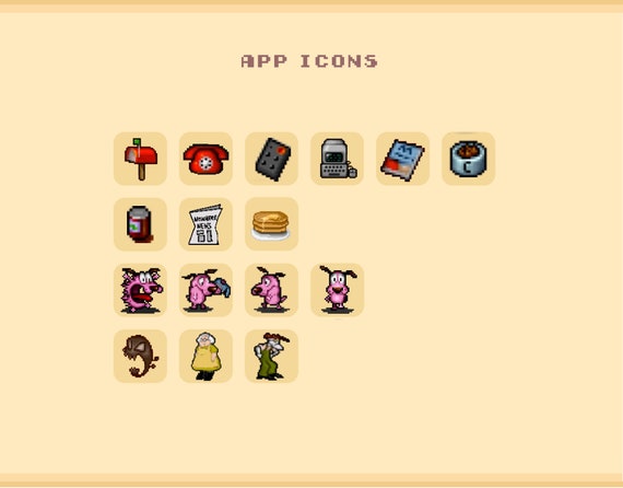 Digital Drawing & Illustration Retro Game Theme IOS Icons Android Icons ...